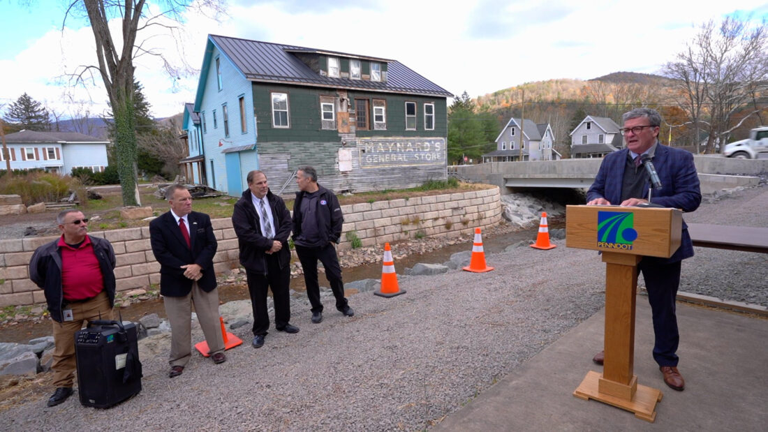 ‘Restoring connections’: Officials unveil new Route 14 bridge | News, Sports, Jobs ...